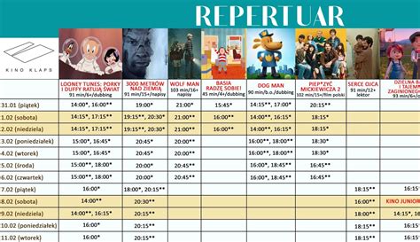 Repertuar Kina „klaps” Do 13 Lutego Tv28pl Limanowska Telewizja Internetowa