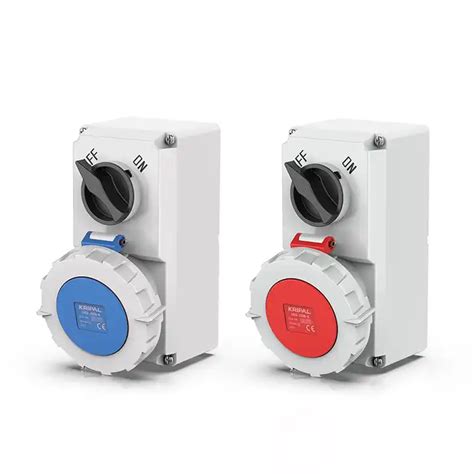 Ip67 Interlock Switch Socket Safety Plug And Sockets With High Protection