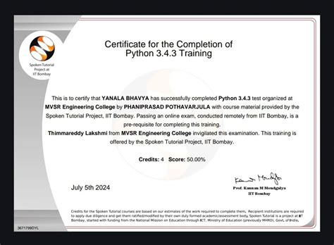 Python Learning Iitbombay Spokentutorial Mvsr Coding Bhavya Yanala