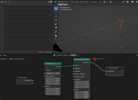Creating An Array Using Geometry Nodes Blender Base Camp