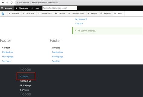 When Footer Link Is On Active Tab Then The Colour Of Link Is Not Visible Properly