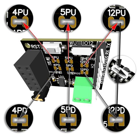 EI OT ESP ESP Entwicklerplatine Pull Up Down Widerstände ei ot de