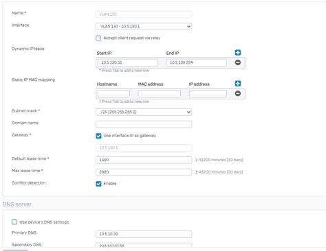 Can T Receive An IP From A Newly Created VLAN Using DHCP Discussions Sophos Firewall