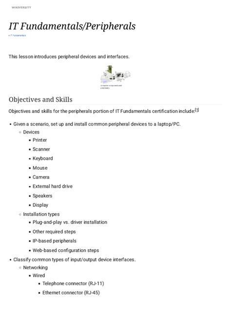 it fundamentals peripherals wikiversity pdf