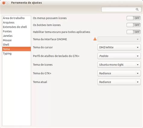 Customizando O Ubuntu Com O Tweak Tool Terminal De Informação