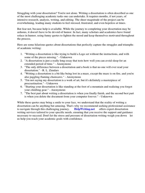 Funny Quotes About Dissertation Pdf Thesis Essays