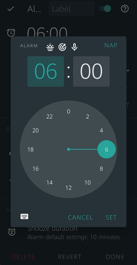 give us back analog clock picker sleep as android