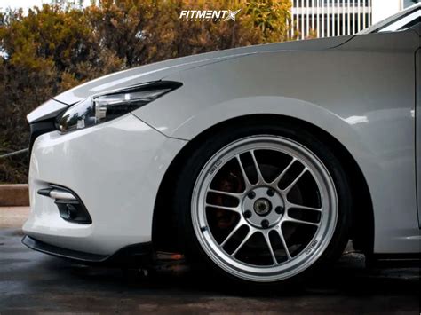 2017 Mazda 3 Sport With 18x9 Enkei Rpf1 And Pirelli 225x40 On Coilovers
