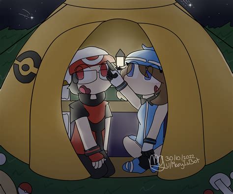 Ruby And Sapphire Looking At The Shooting Stars R Pokespe