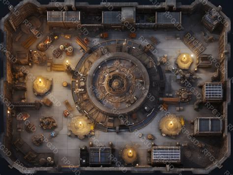 Industrial Factory Dnd Battle Map X7 Dandd Battlemap Donjons Etsy