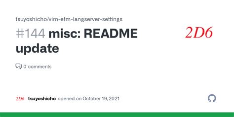 Misc Readme Update · Issue 144 · Tsuyoshichovim Efm Langserver Settings · Github