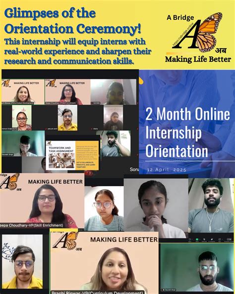 Internshipjourney Orientationday Futureready Abridgeinternship… A Bridge Ab
