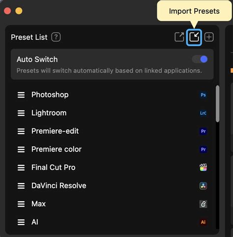 Tourbox Tutorial How To Import And Export Presets
