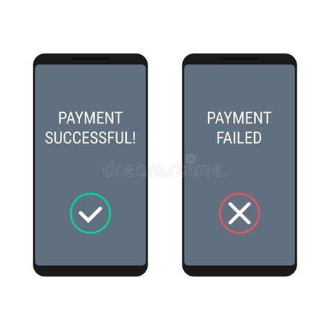 Mobile Payment Confirmation Screen Stock Illustration Illustration Of