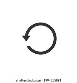 Circle Arrow Back Undo Icon Back Stock Vector Royalty Free Shutterstock