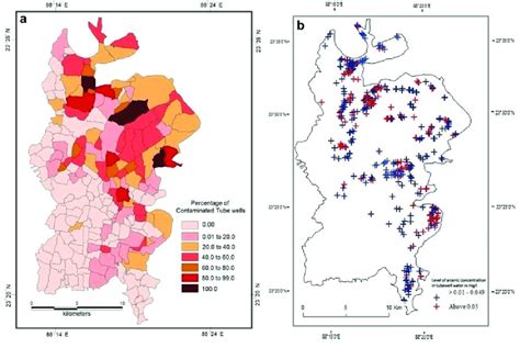 4 Spatial Pattern Of Arsenic Contamination In Percentile With Gps Based
