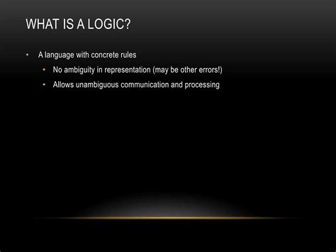 Logic In Predicate And Propositional Logic Pptx
