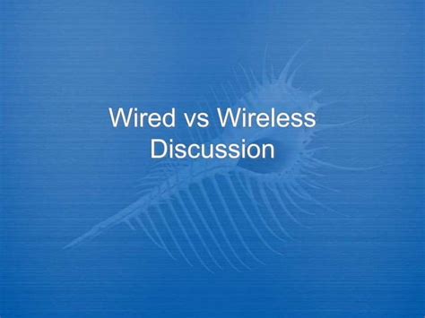 Wired Network And Wireless Network Difference Ppt