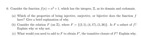 Solved Consider The Function F N N Which Has The Chegg