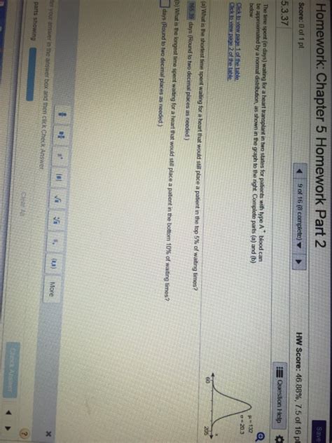 Solved Homework Chapter 5 Homework Part 2 Score 0 Of 1 Pt