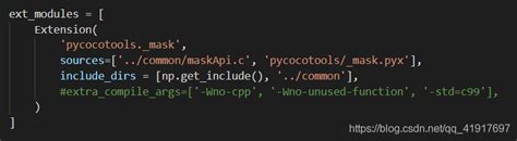 pycocotools踩坑（importerror cannot import name ‘ mask‘ from ‘pycocotools