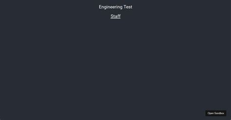 Front End Codesandbox