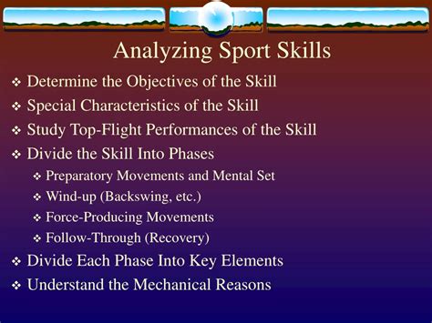 Ppt Analyzing Sports Skills Powerpoint Presentation Free Download Id1473128