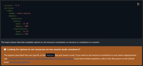 Deploy Section And Old Cpus Option · Issue 10075 · Dockercompose · Github