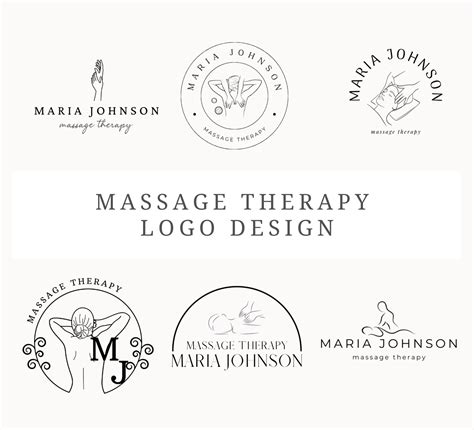 Massage Logo Design Canva 6 Customizable Massage Therapy Logos Masseur