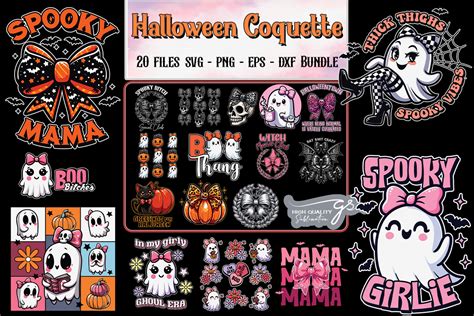 Halloween Coquette SVG Bundle Gráfico por Glamousita.Sublimation ...