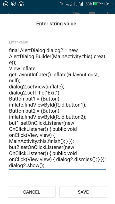 Custom Dialog Box In Sketchware Using Customview
