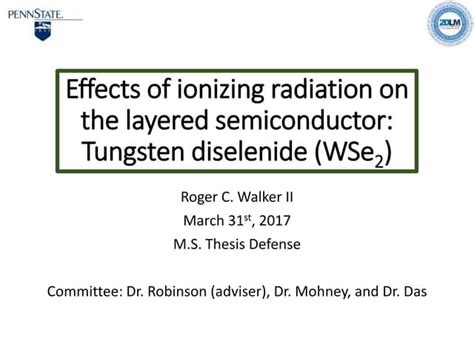 Effects Of Ionizing Radiation On The Layered Semiconductor Tungsten