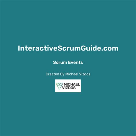 The Five Official Scrum Events Scrum Guide Video — Michael Vizdos
