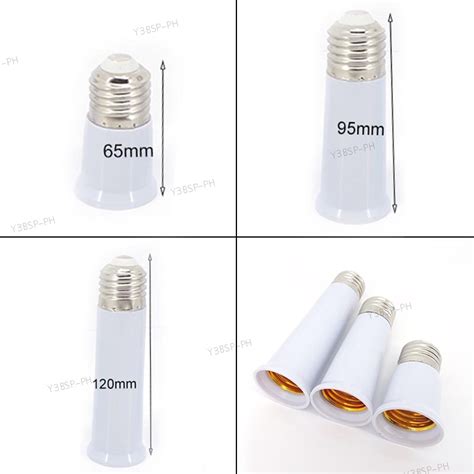 65mm 95mm 120mm E27 To E27 Extender Lamp Holder Base Bulb Extend Extension Socket Adapter Led