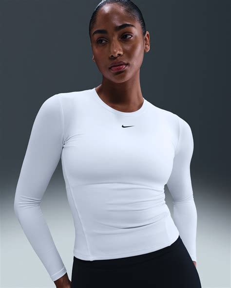 Nike One Fitted Womens Dri Fit Long Sleeve Top Nike Fi