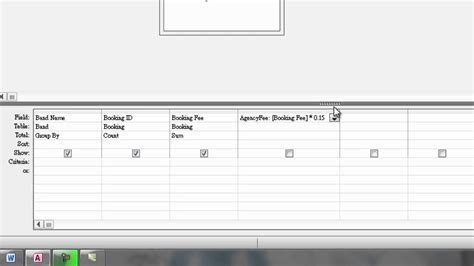 Session 7 Ms Access Create A Query With A Calculated Field Youtube