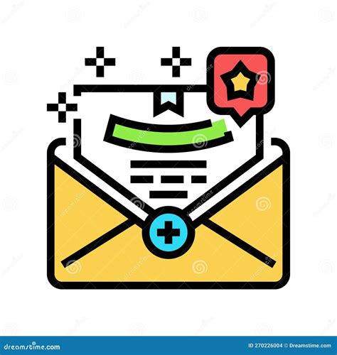 Event Triggered Email Color Icon Vector Illustration Stock Vector Illustration Of Media Sale