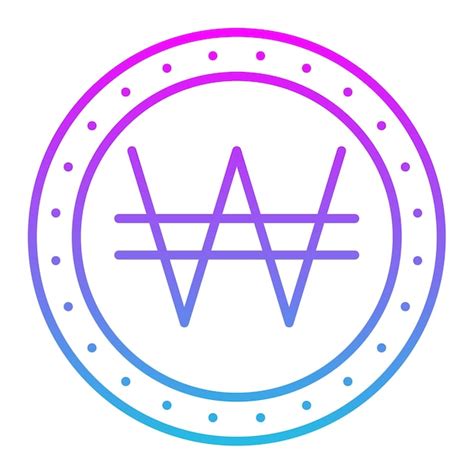 Premium Vector Won Icon