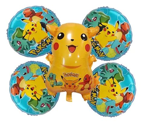 5 Globos Set Cumpleaños Decoracion Globos Cumpleaños Cuotas Sin Interés