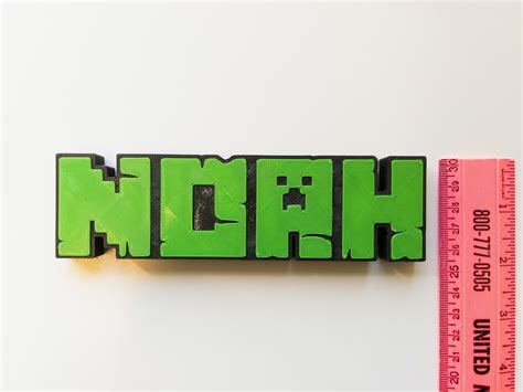 Customizable Minecraft Styled Name Plate Minecraft Themed Etsy Name Plate Name Plaques