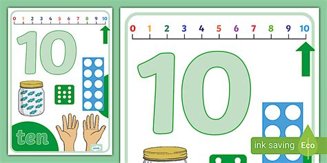 👉 All About The Number 10 Display Poster Twinkl