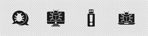 모니터 Usb 플래시 드라이브 및 아이콘에 시스템 버그를 설정합니다 벡터 Usb 케이블에 대한 스톡 벡터 아트 및 기타 이미지 Usb 케이블 개념 검색 Istock
