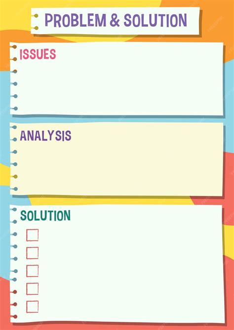 Free Vector Problem And Solution Dashboard Design Template In Vector
