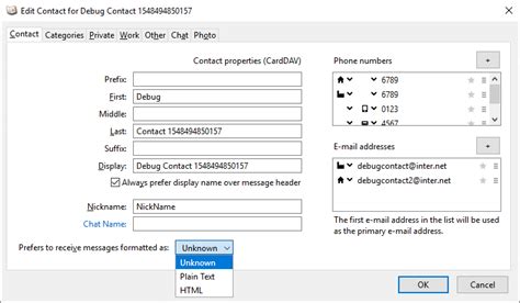 Preferred Email Format Forec To Plain Text Issue Jobisoft DAV TbSync GitHub