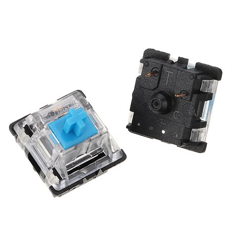 Other Keyboard Mice Input 120PCS Pack 3Pin Gateron Clicky Blue Switch Keyboard Switch For