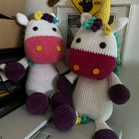 Amigurumi Crochet Pattern Emily The Unicorn Etsy
