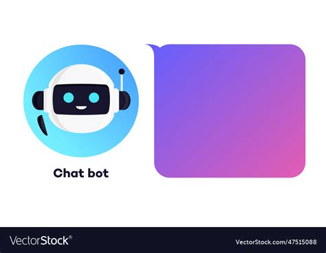 Chat Bot Concept For Virtual Royalty Free Vector Image