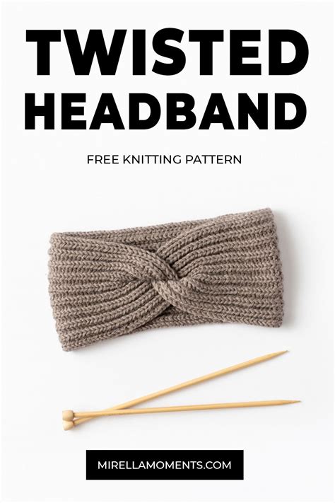 Headband With A Twist Knitting Pattern Artofit