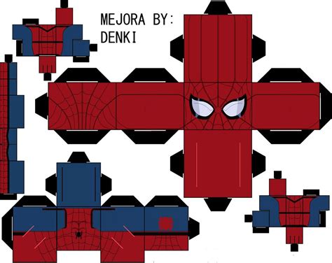 Papercraft Minecraft Spider Man