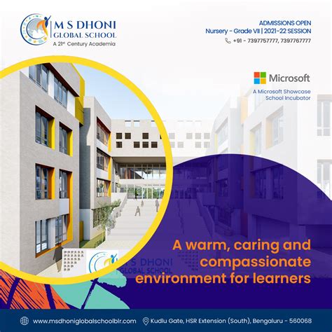 Ms Dhoni Global M S Dhoni Global School Bengaluru Facebook